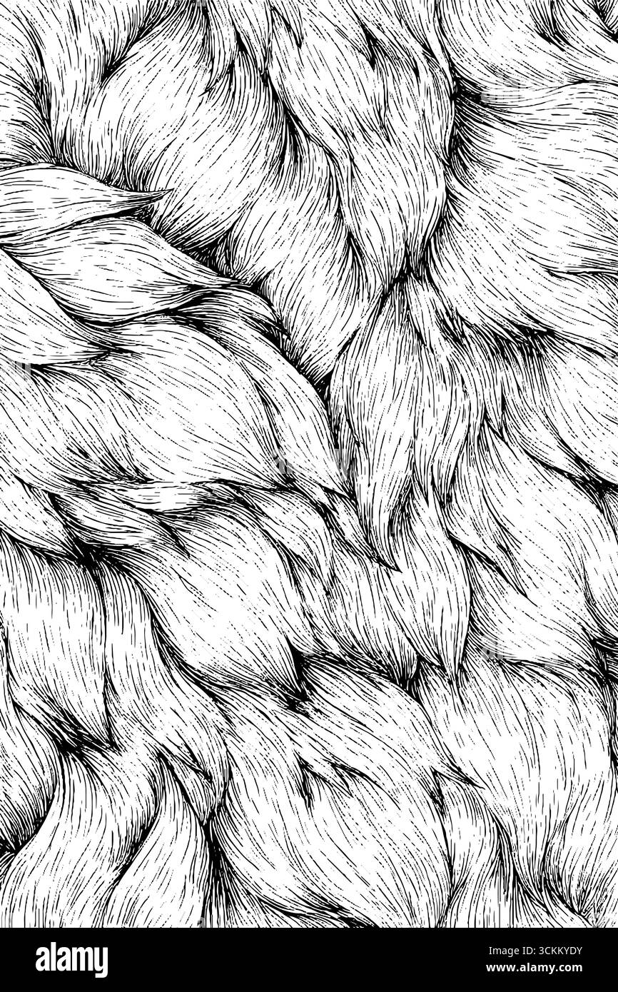 Abstract fur texture dynamic Stock Vector Images - Alamy