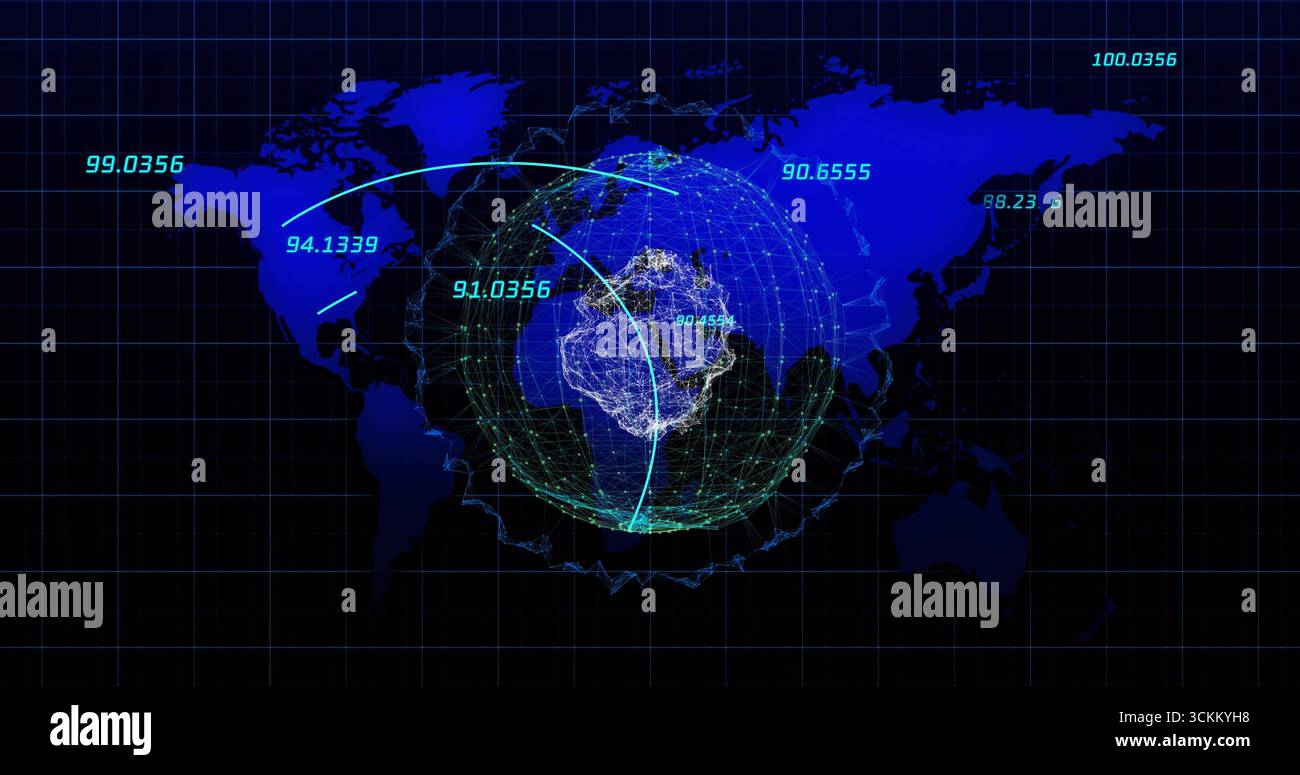 Map africa on spherical hi-res stock photography and images - Alamy