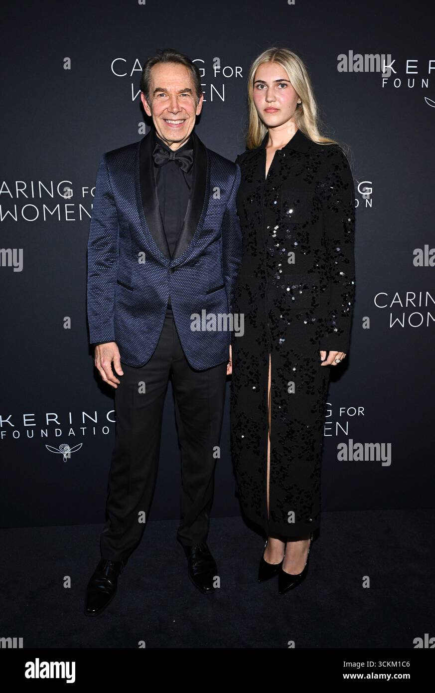 Jeff Koons, left, and daughter Scarlet Koons attend the Kering Caring ...