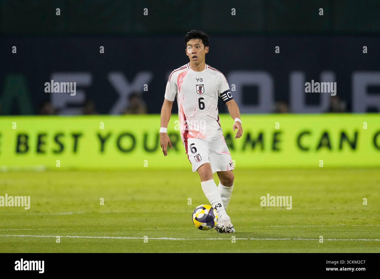Japan's Wataru Endo during an international friendly soccer game ...
