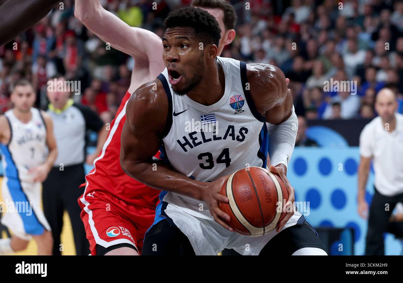 Greece's Gainnis Antetokounmpo during FIBA Eurobasket 2025 semi-final basketball match between ...