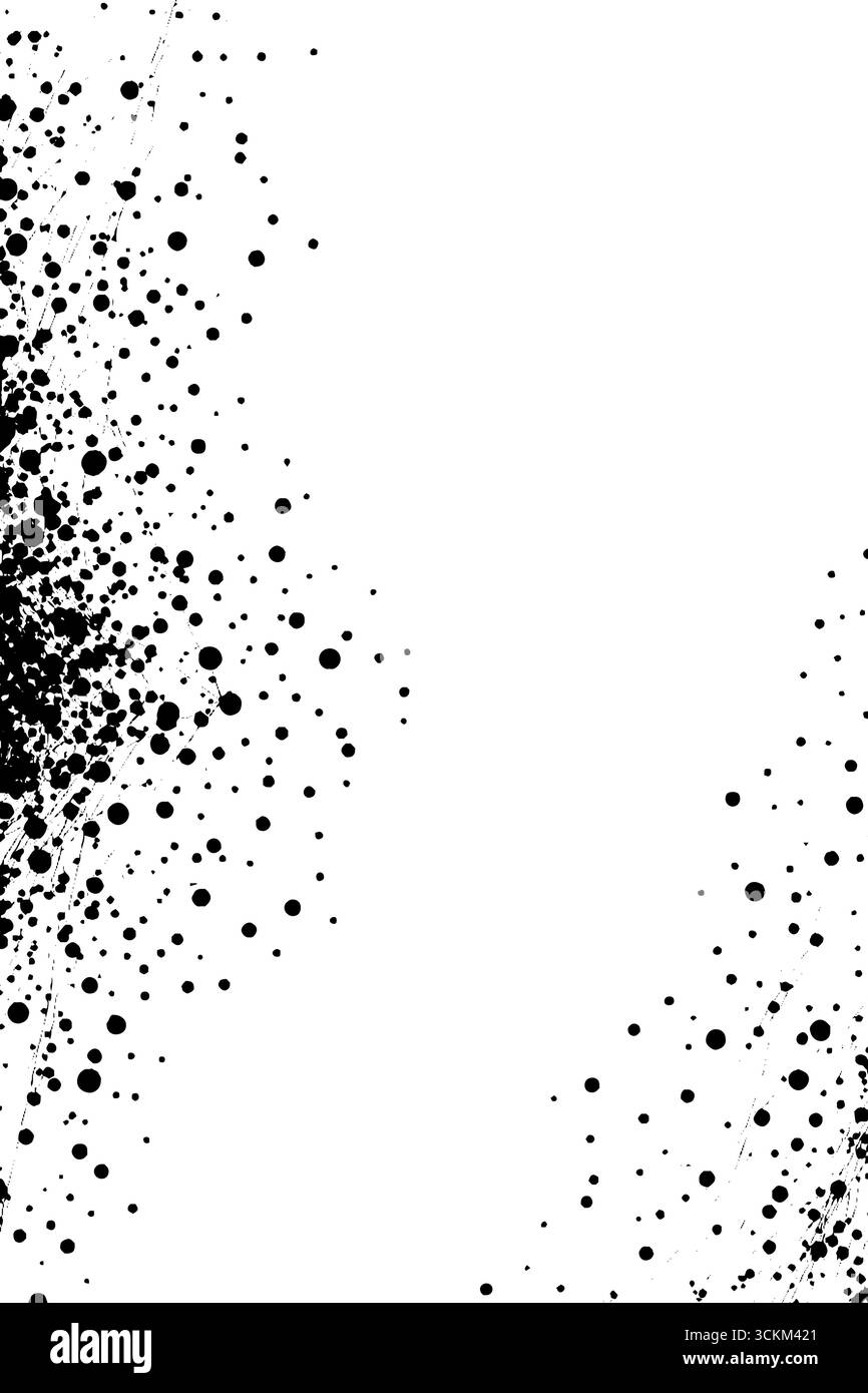 Abstract constellation dots in linear border design for modern ...