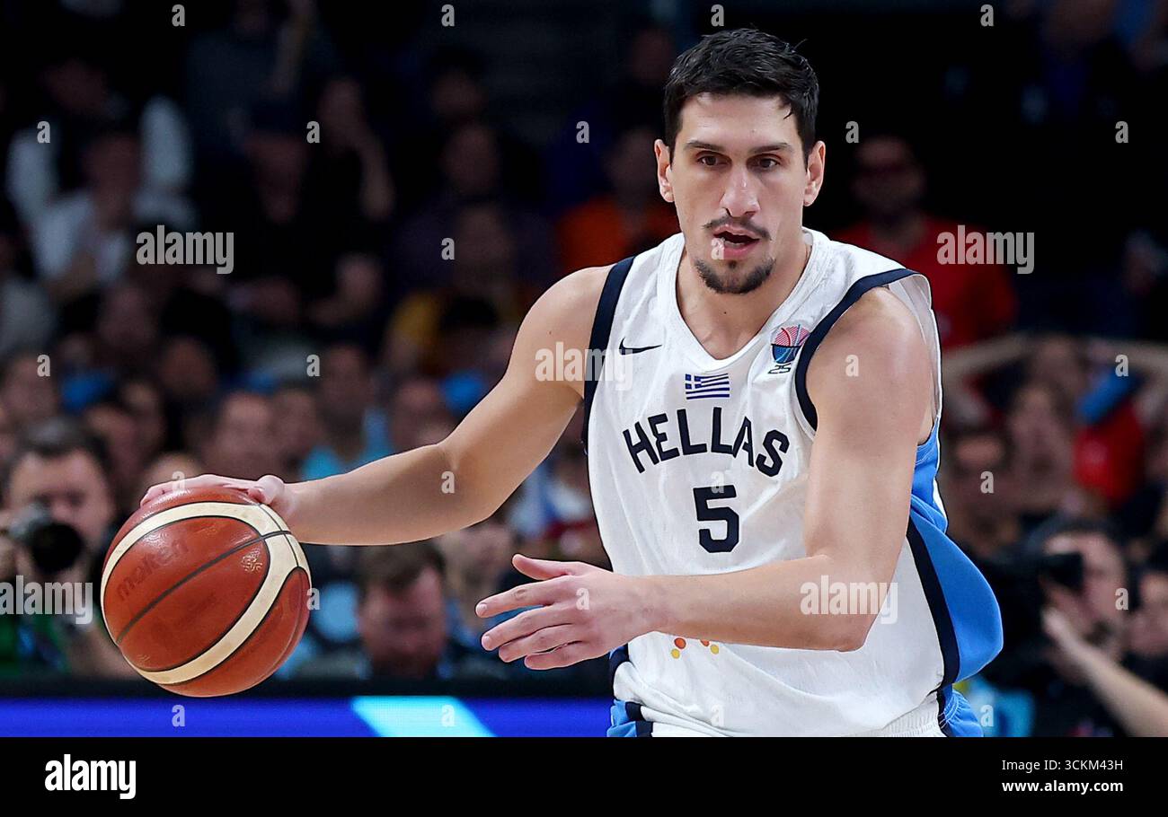 Greece's Giannoulis Larentzakis during FIBA Eurobasket 2025 semi-final basketball match between ...