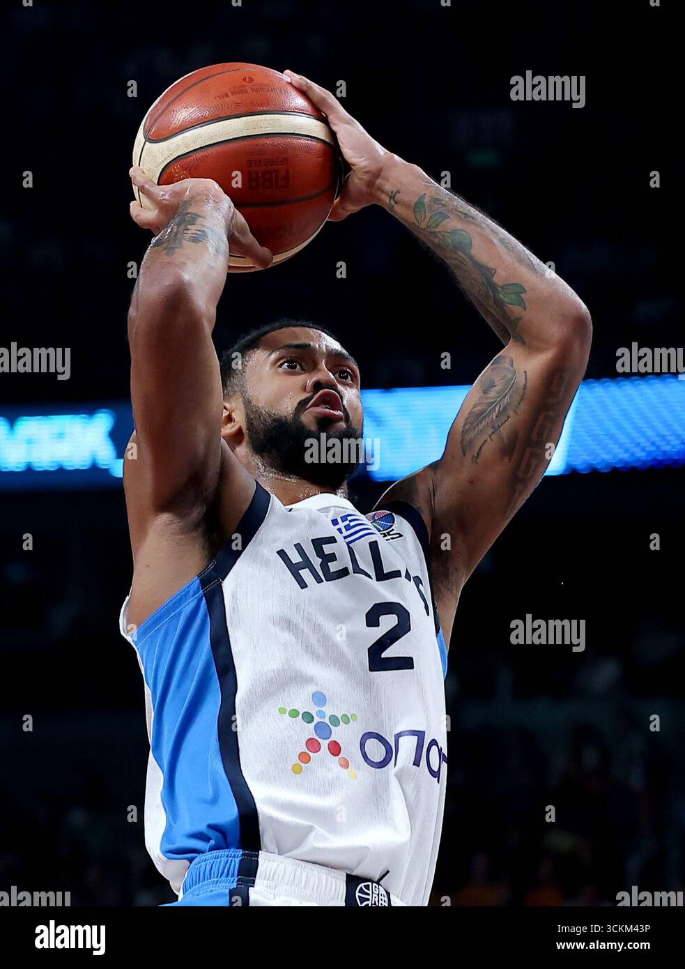 Greece's Tyler Dorsey during FIBA Eurobasket 2025 semi-final basketball ...