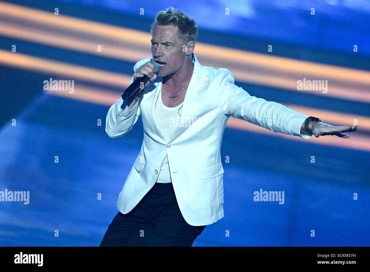 12 September 2025, Saxony, Leipzig: Irish singer and songwriter Ronan ...