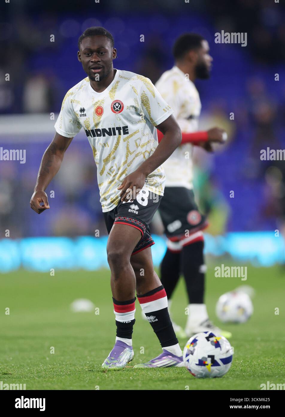 Ipswich, England, 12th September 2025. Alex Matos of Sheffield United ...