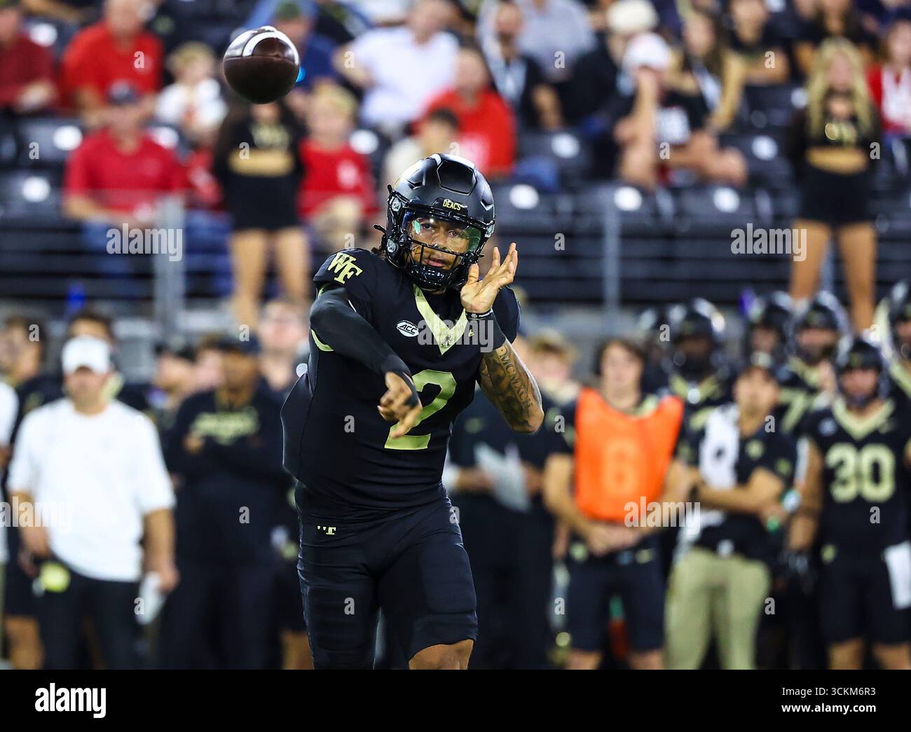 Sports wake forest quarterback robby ashford 2 hi-res stock photography ...