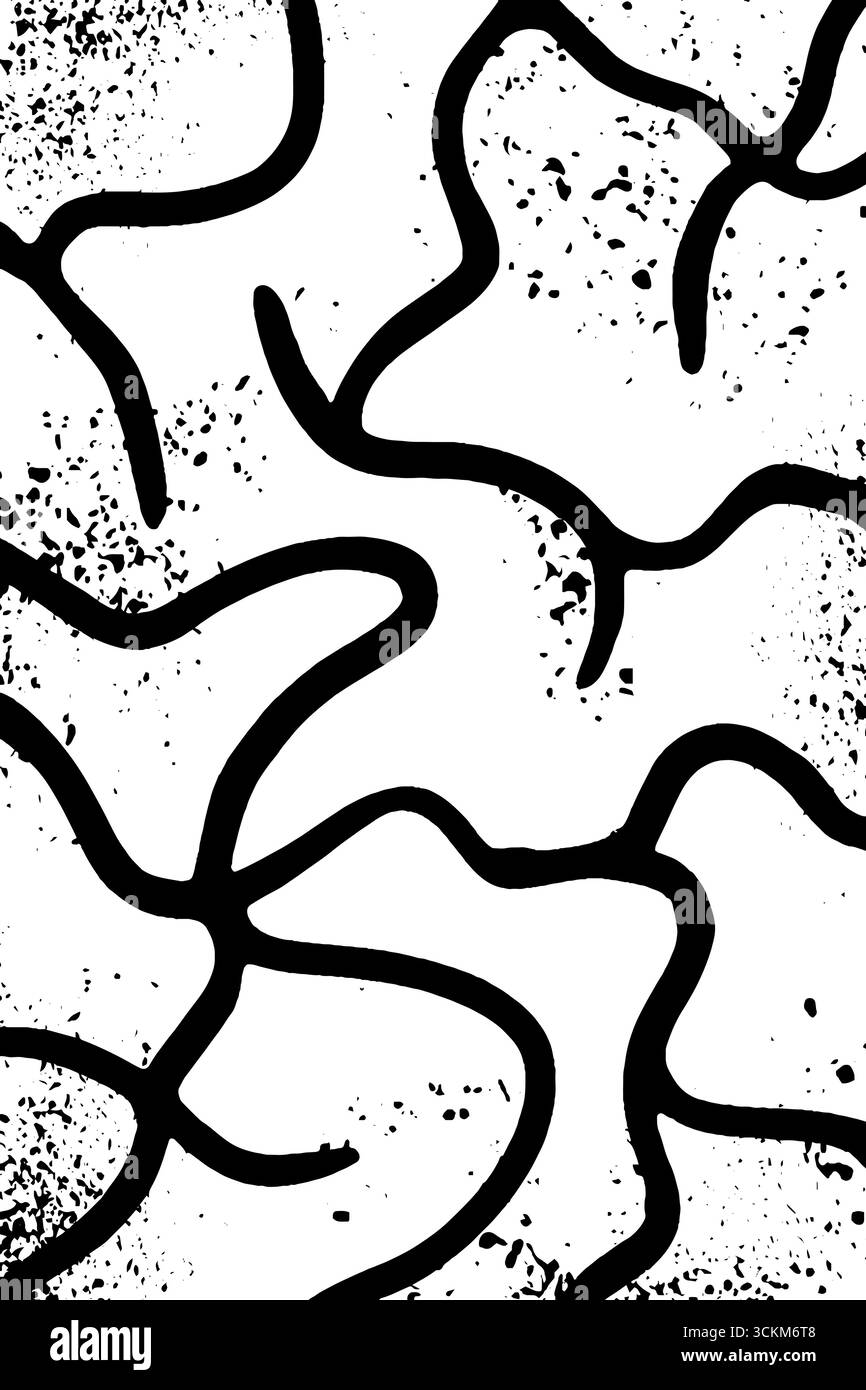 Abstract fossil outline pattern for artistic design and background ...
