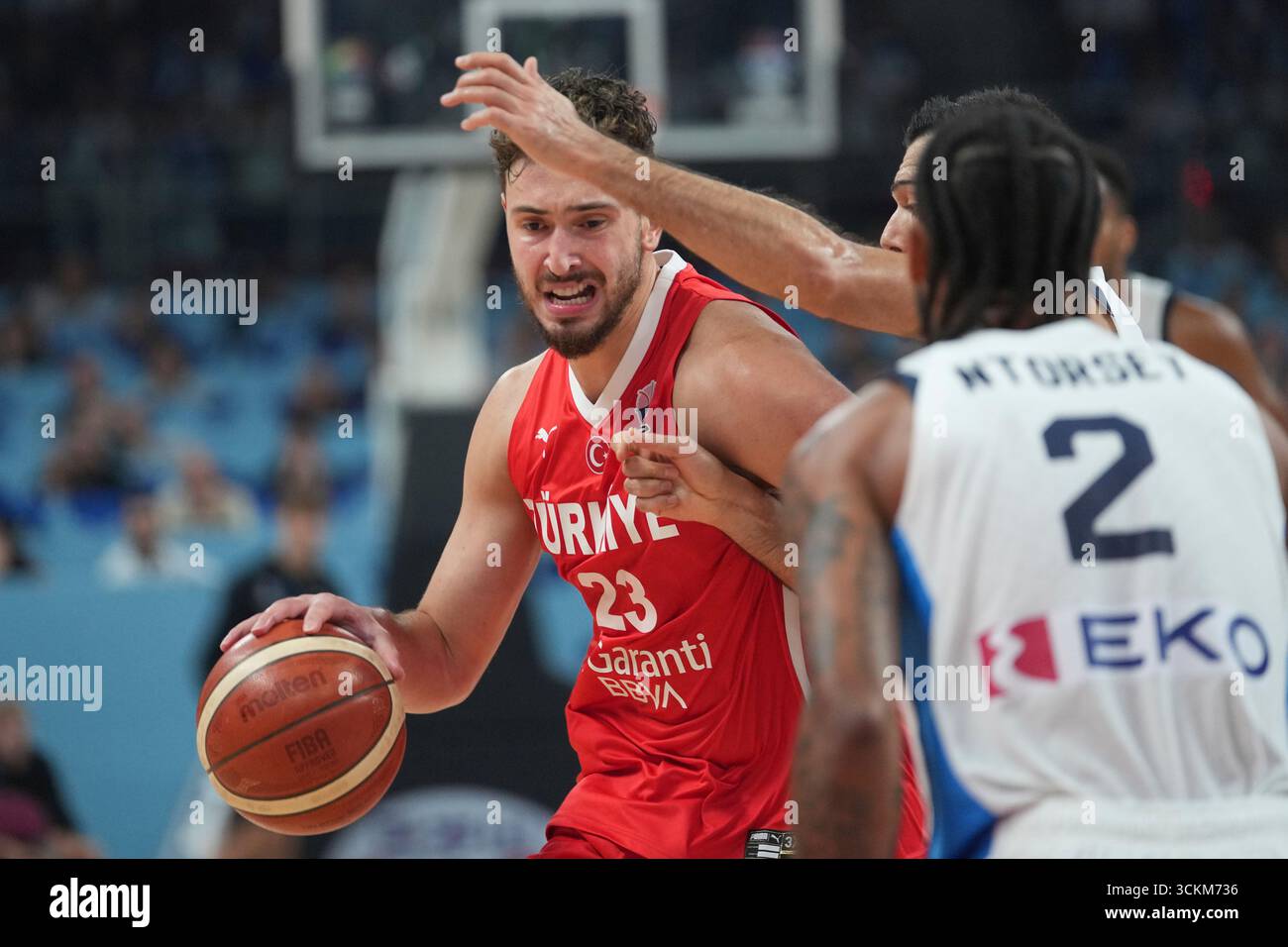 Turkey's Alperen Sengun in action during the Eurobasket, European Basketball Championship semi ...
