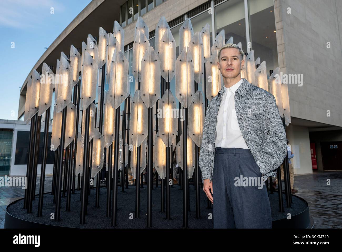 London, UK. 12 September 2025. A monumental light installation 'Beacon ...