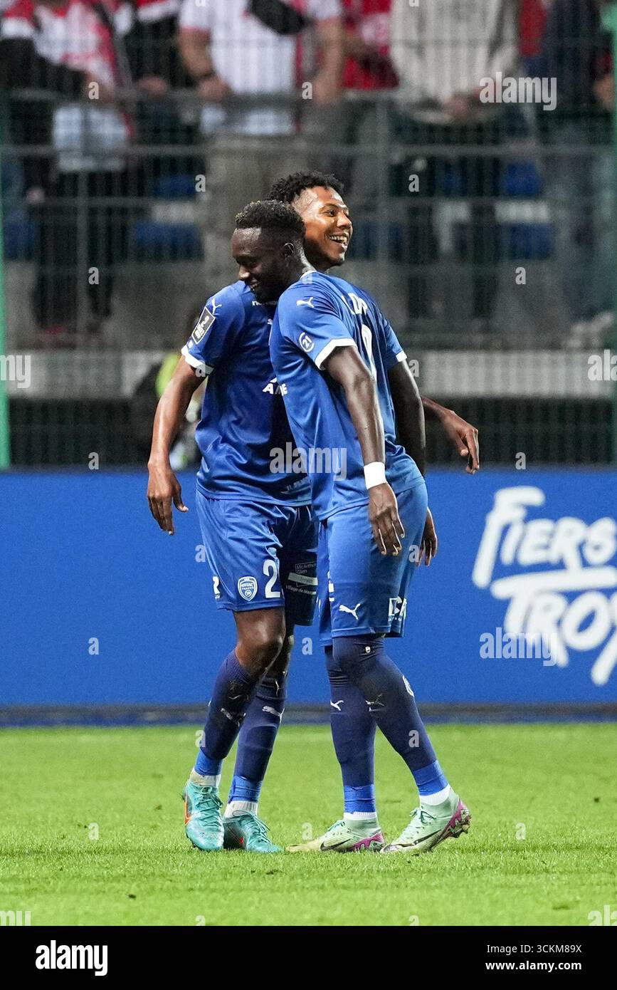 21 Tawfik BENTAYEB (estac) during the Ligue 2 BKT match between Troyes ...