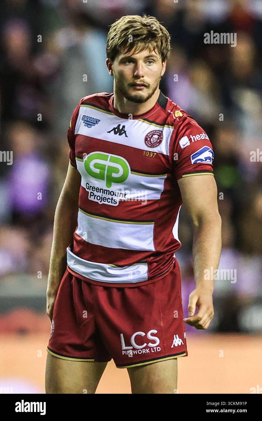 Ethan Havard of Wigan Warriors during the Betfred Super League Round 26 ...
