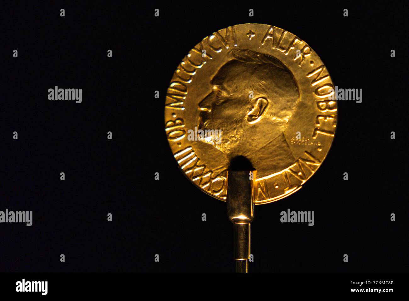 The Nobel Peace Prize medal. Norway, Oslo September 12th 2025: The ...