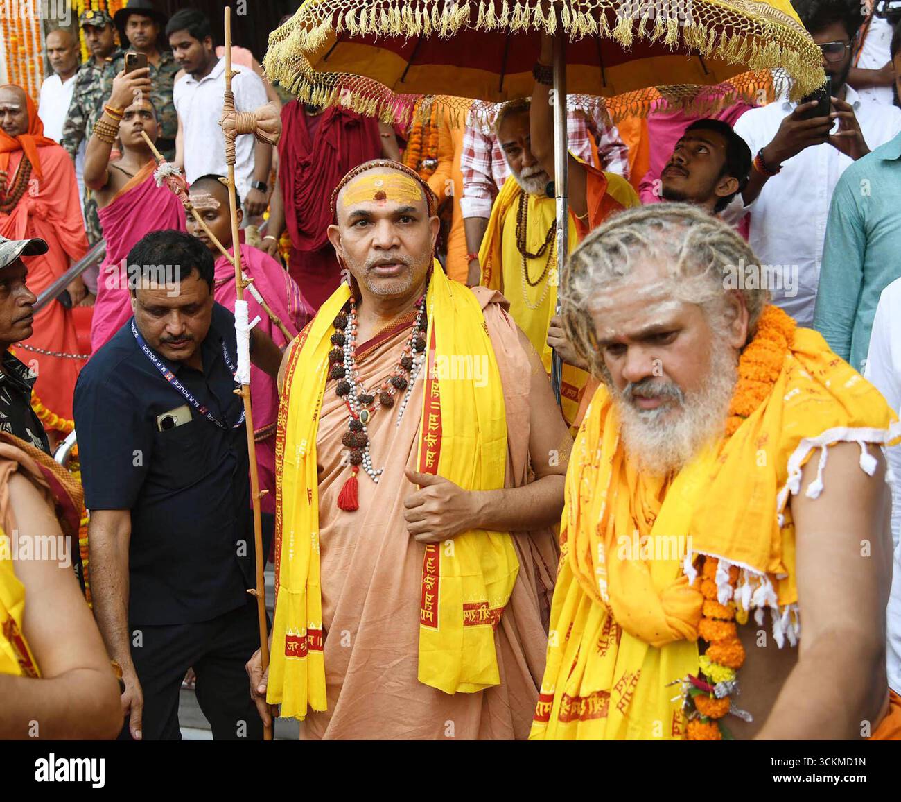 PATNA, INDIA - SEPTEMBER 12: Swami Avimukteshwaranand Saraswati ...