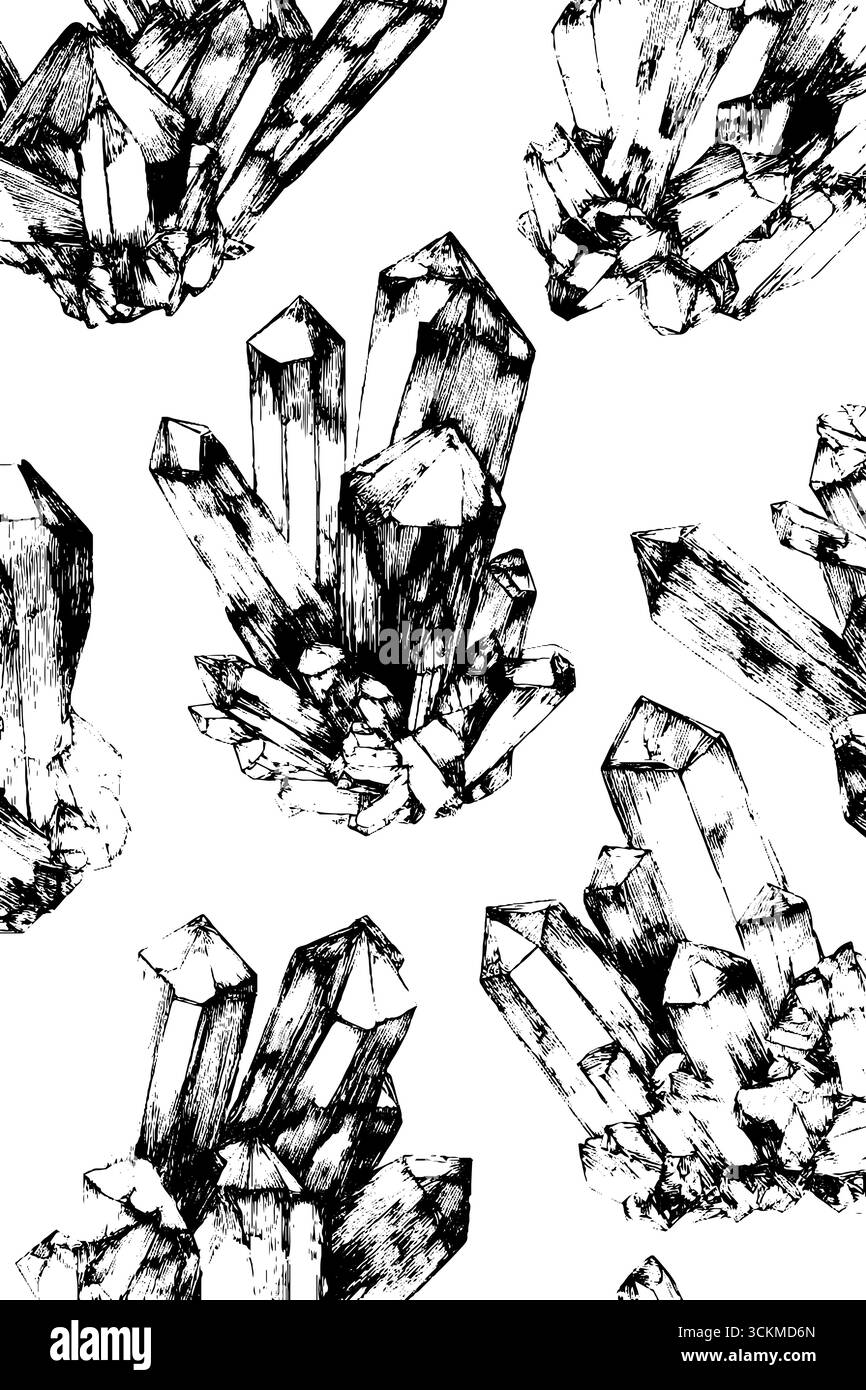Abstract pattern of mineral crystal clusters for artistic background ...