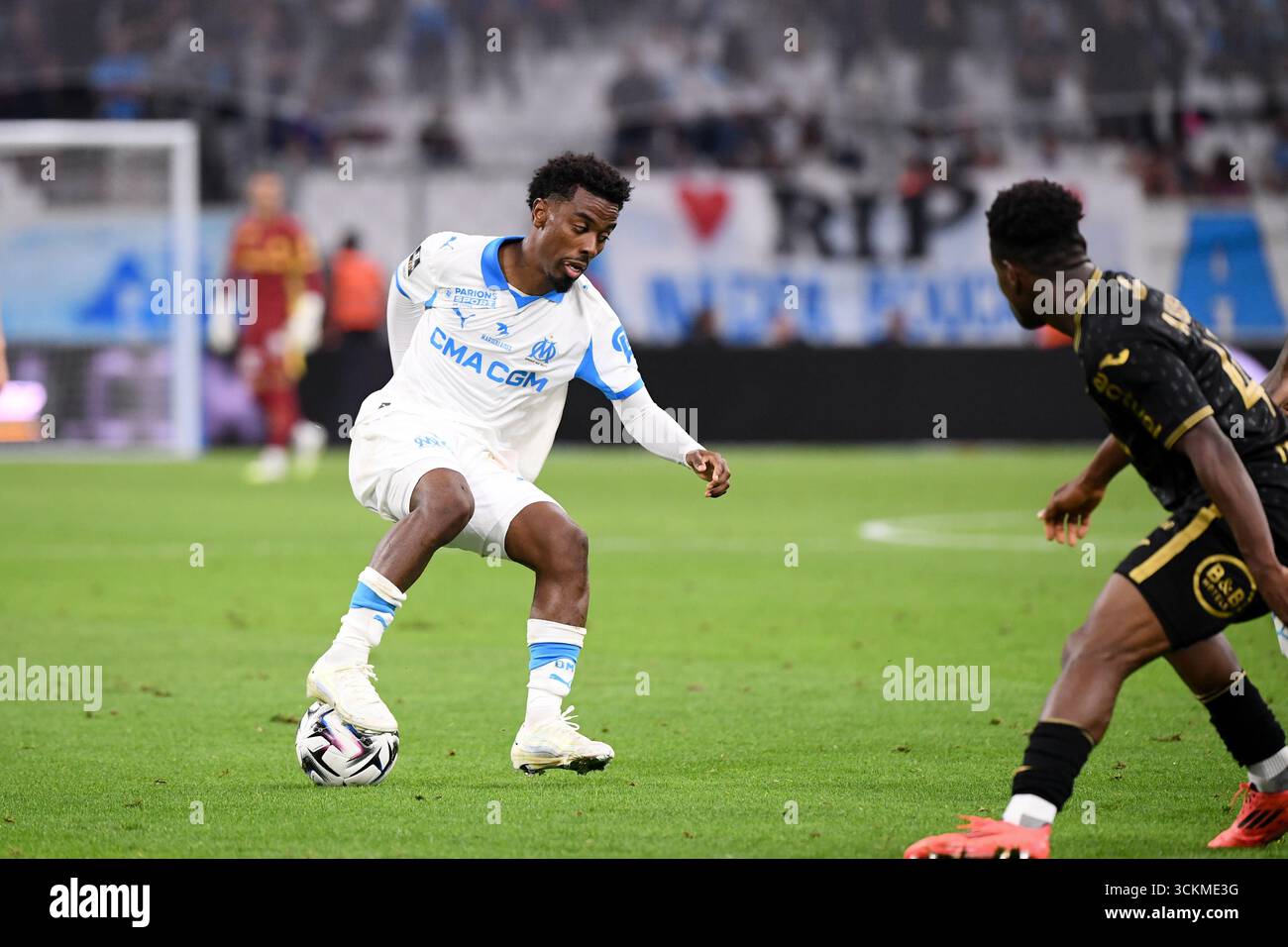 08 Angel GOMES (om) during the Ligue 1 McDonald's match between Olympique de Marseille and FC ...