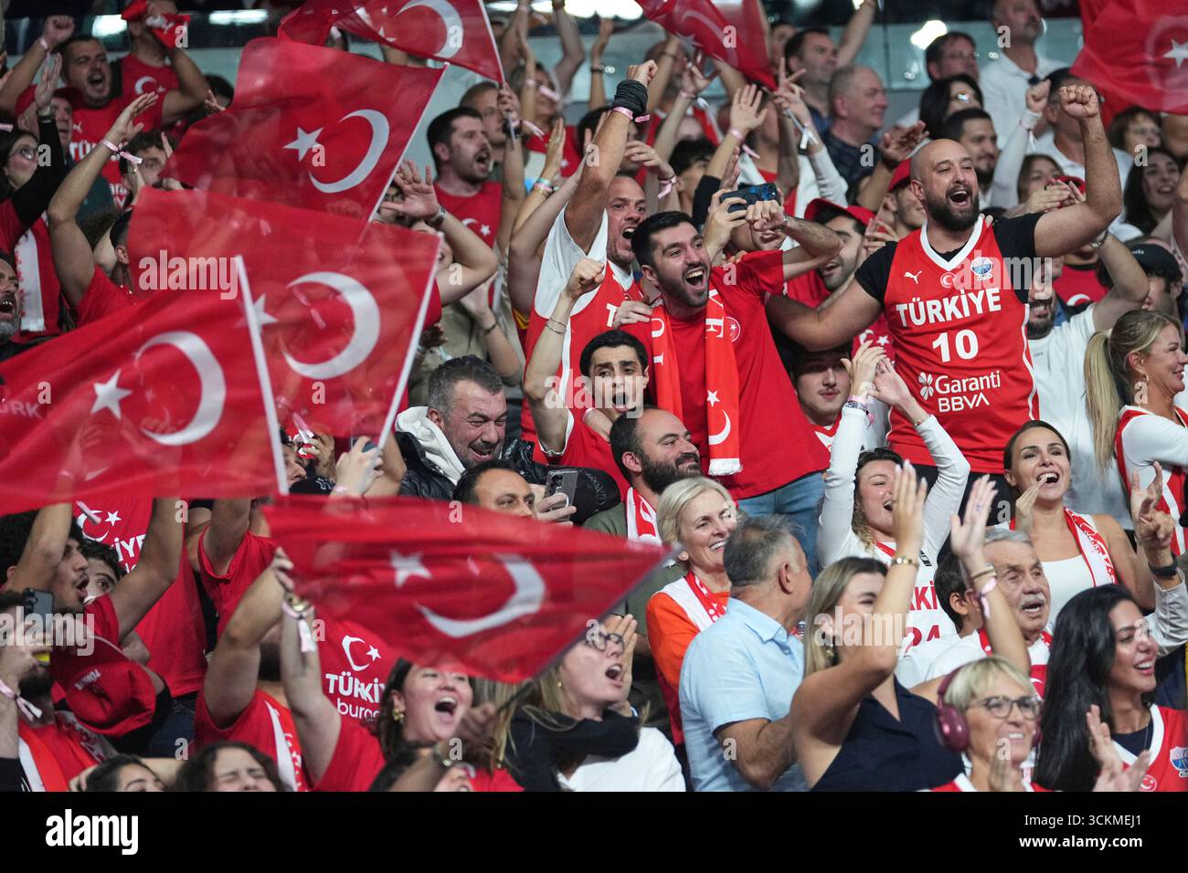 Turkey fans cheer during the Eurobasket, European Basketball ...