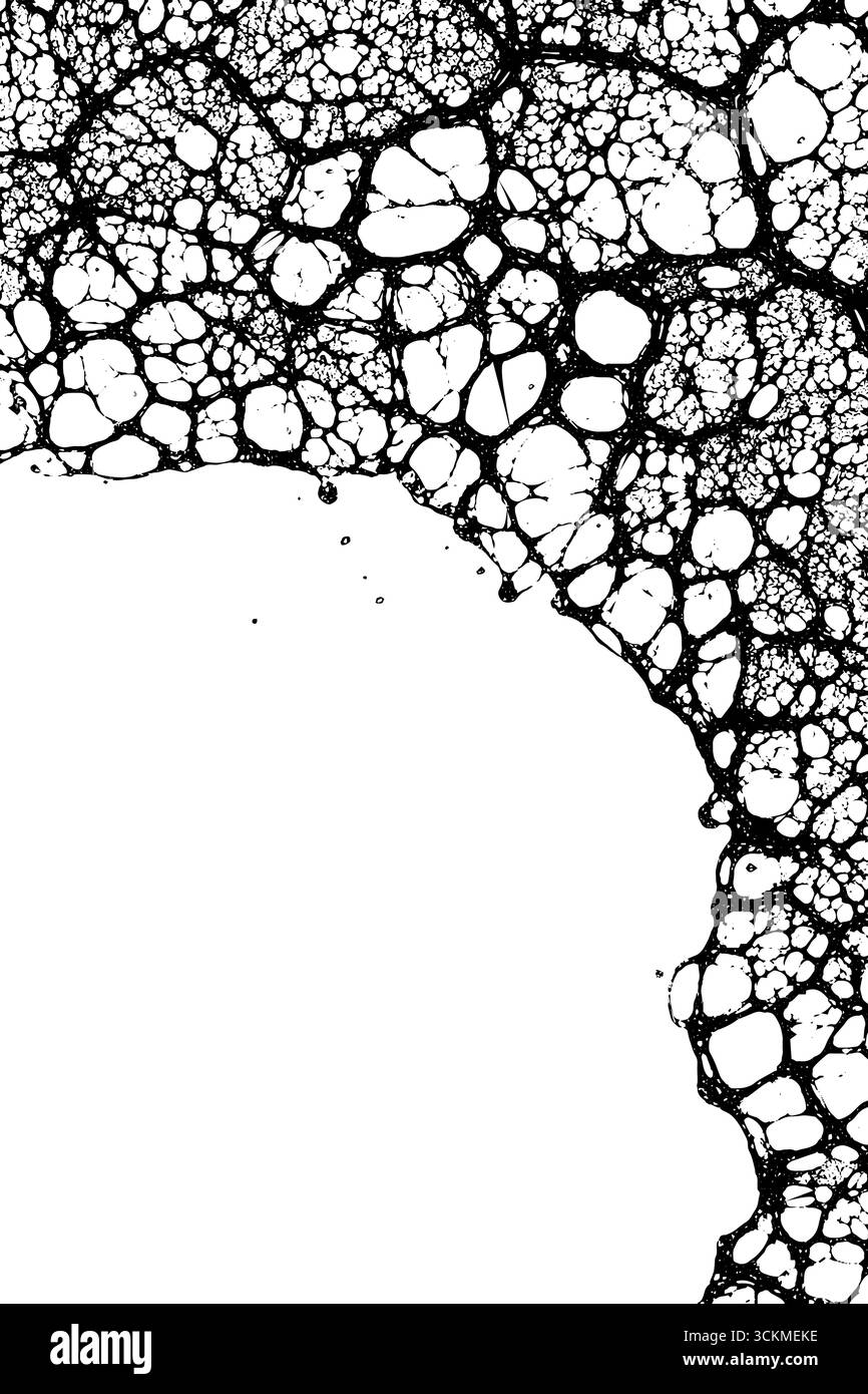 Abstract organic texture of disrupted membranes for creative design ...
