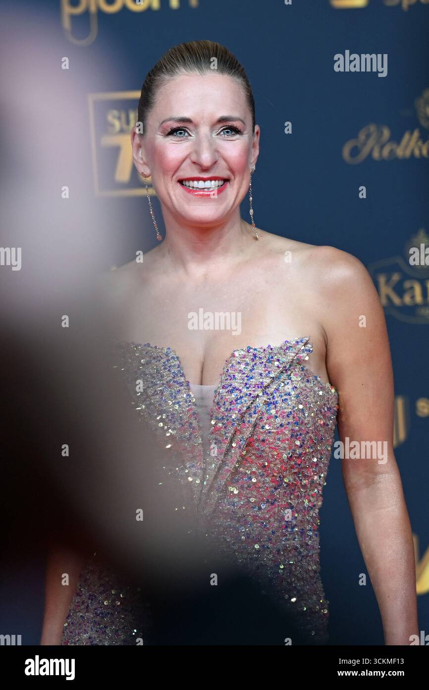 12 September 2025, Saxony, Leipzig: Stefanie Hertel, singer, attends ...
