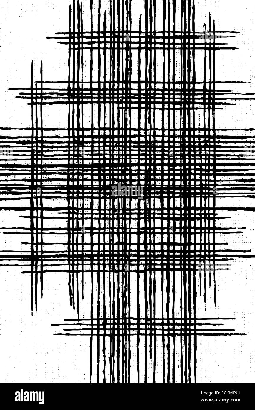 Interwoven fabric pattern with stripes and threads for vintage retro ...