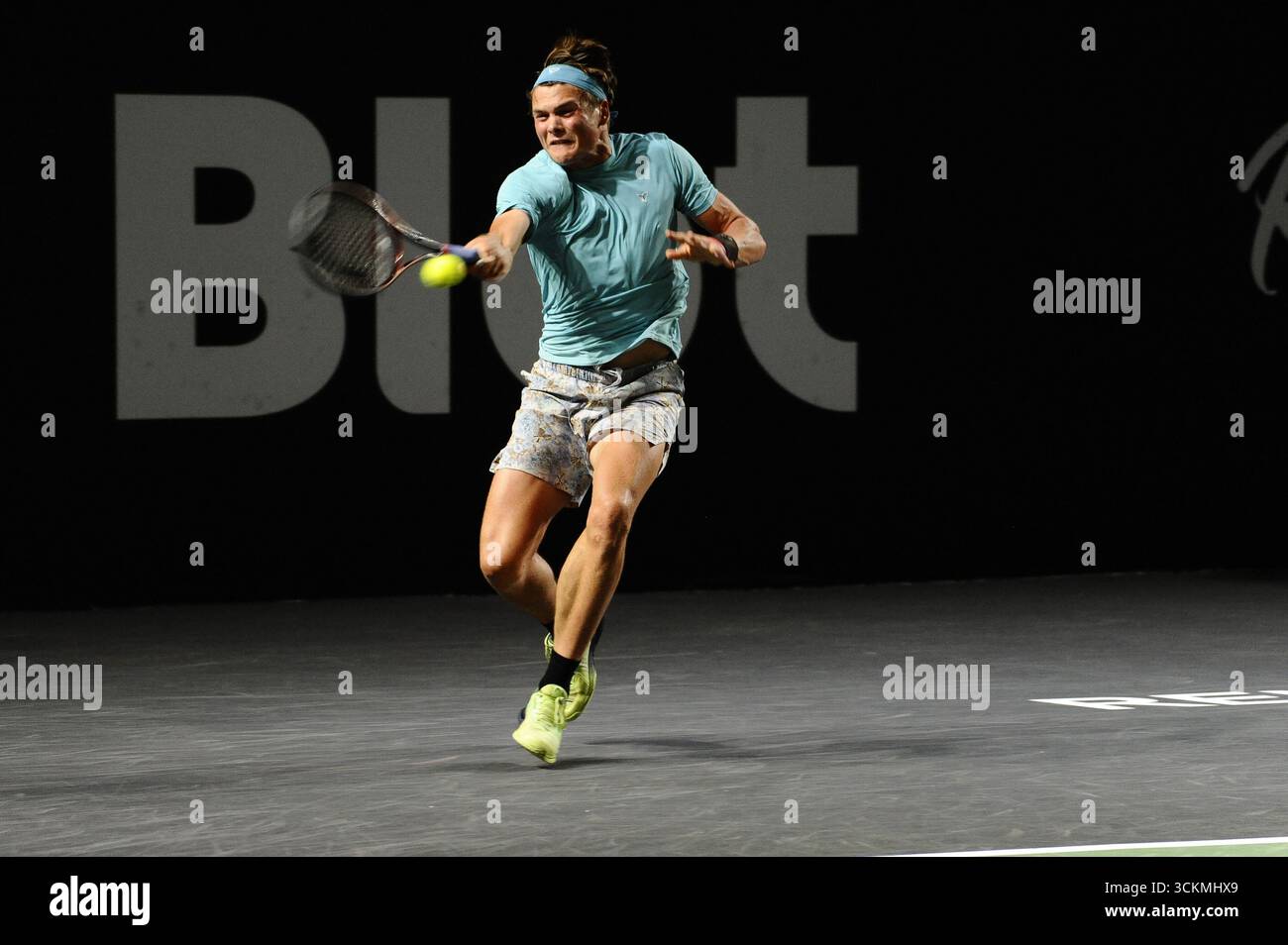 Patrick ZAHRAJ during the Open Blot Rennes 2025, ATP Challenger 100 tennis event on 12 September ...