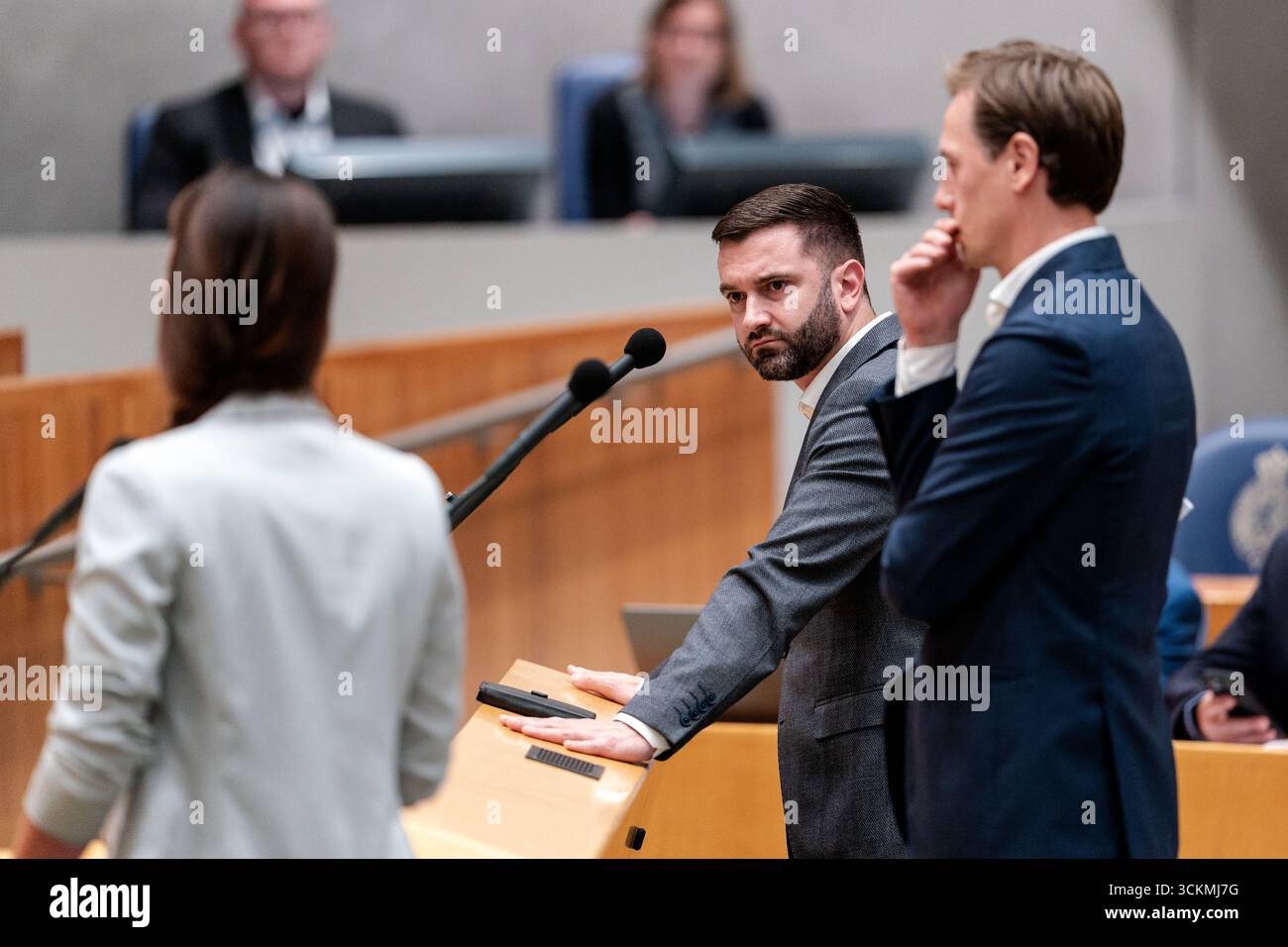 DEN HAAG, NETHERLANDS - SEPTEMBER 11: Stephan van Baarle (DENK) during ...