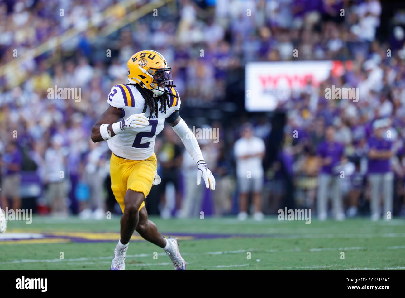 LSU defensive back Jardin Gilbert (2) looks to defend during an NCAA ...