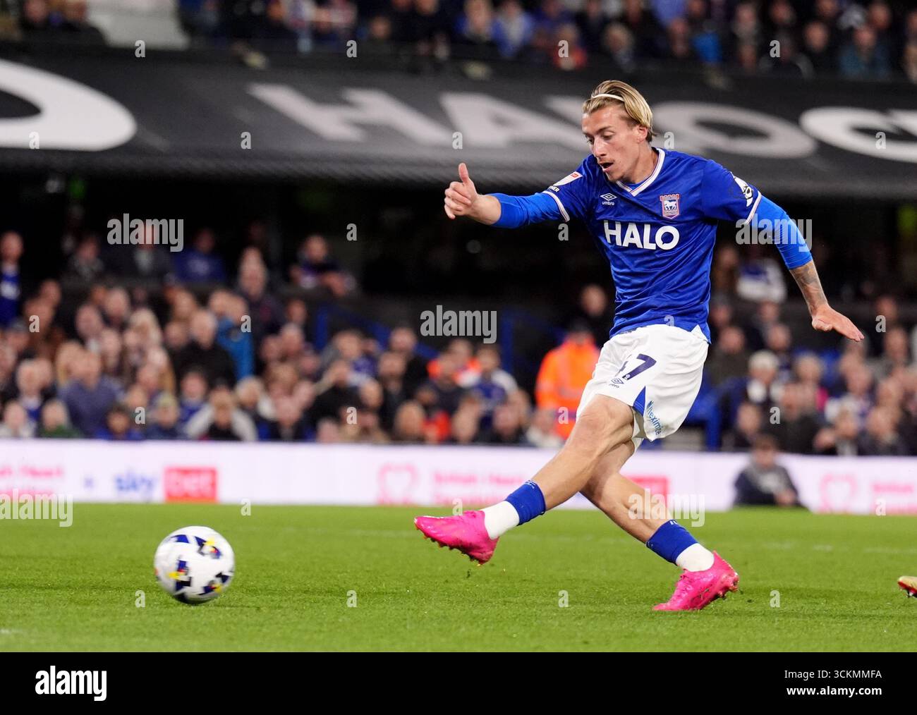 Ipswich Town's Jack Clarke scores their side's fifth goal of the game ...