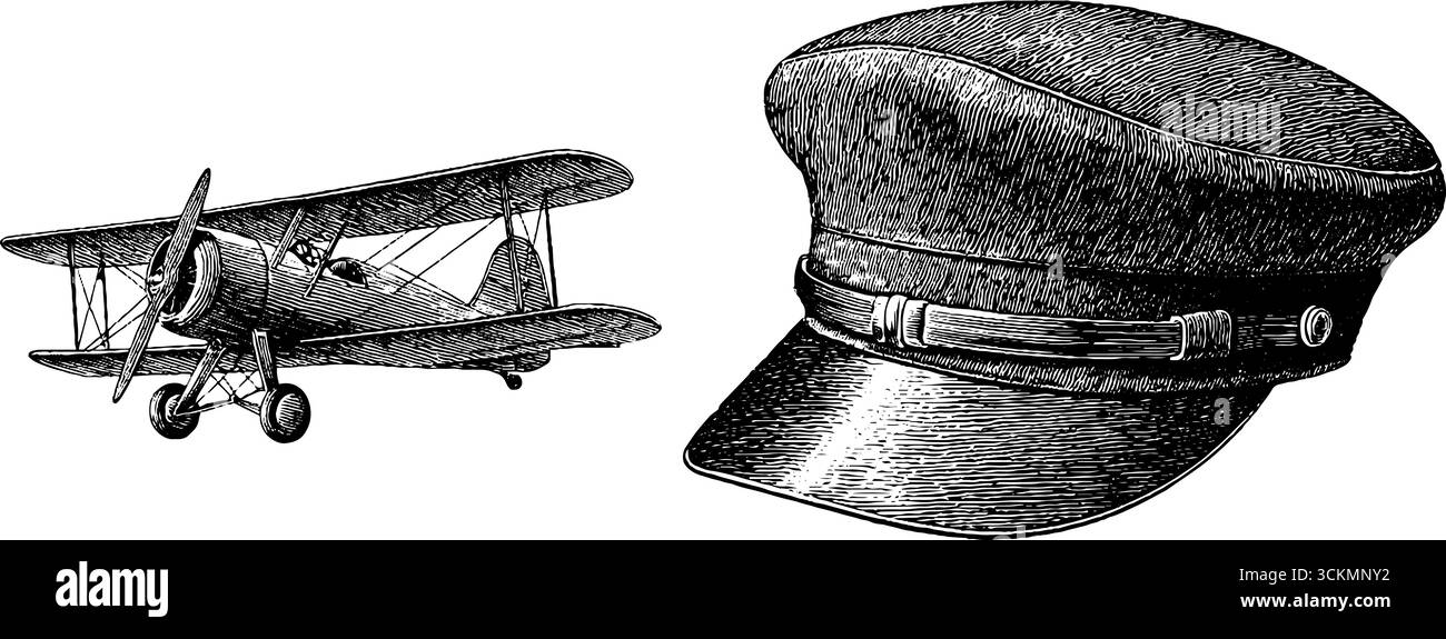 Pilot memorabilia Stock Vector Images - Alamy
