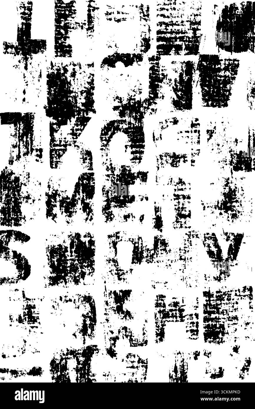 Vintage distressed typewriter text overlay for retro design projects ...
