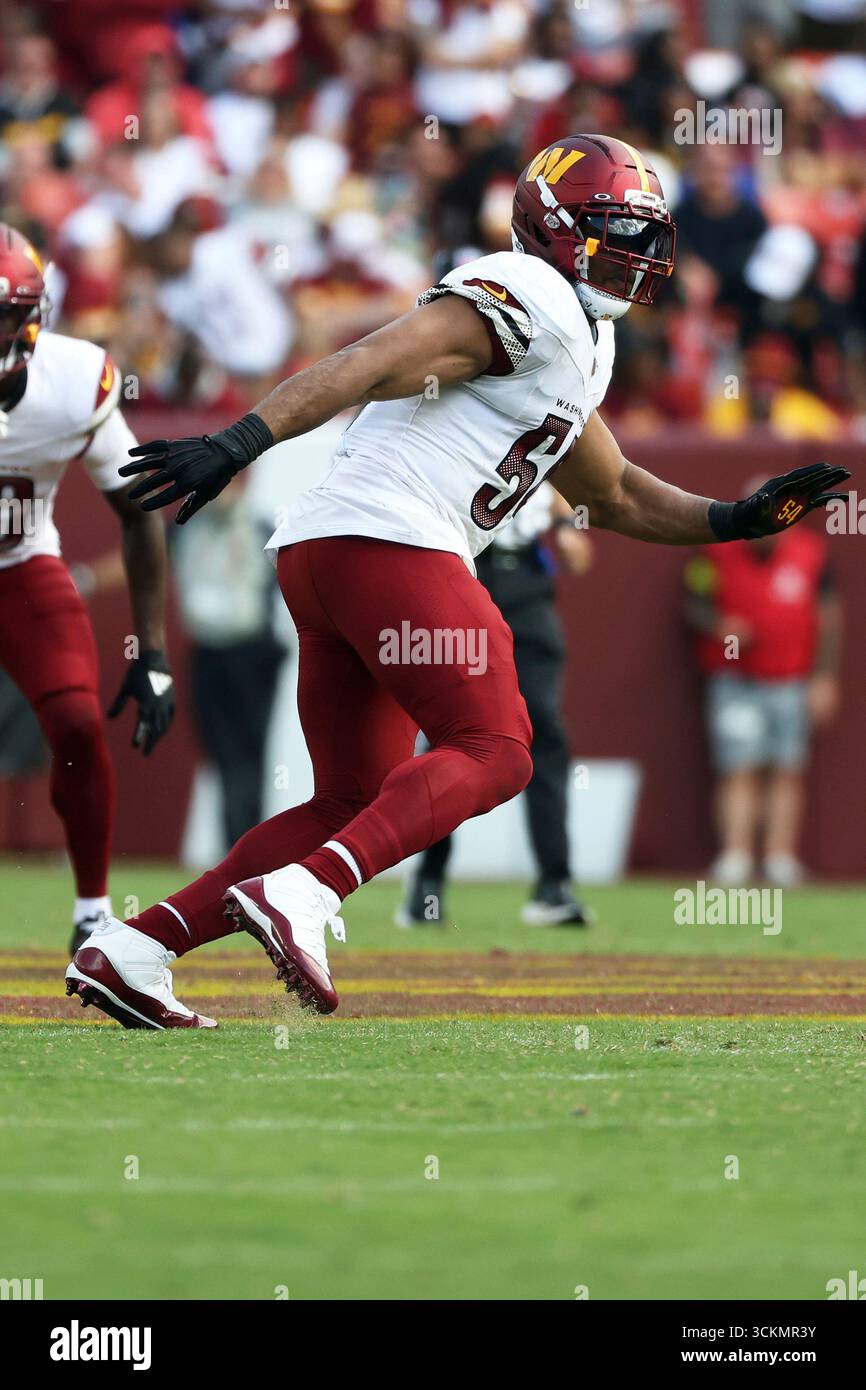 Washington Commanders linebacker Bobby Wagner (54) drops back into ...
