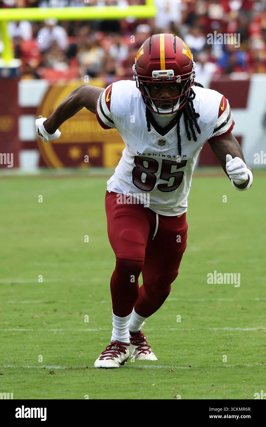 Washington Commanders wide receiver Noah Brown (85)runs a route during ...