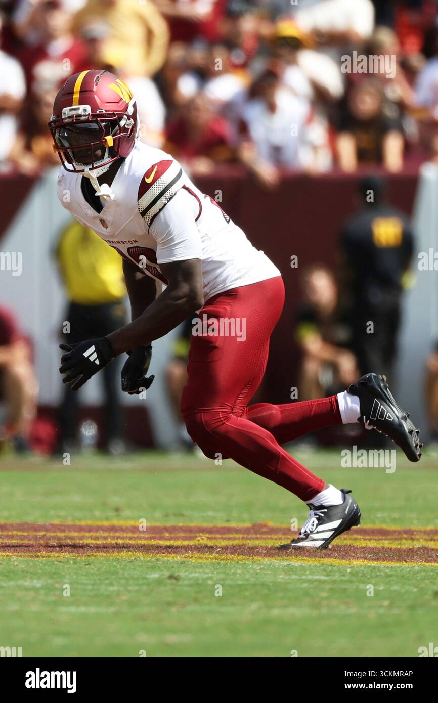 Washington Commanders safety Quan Martin (20) drops back into coverage ...