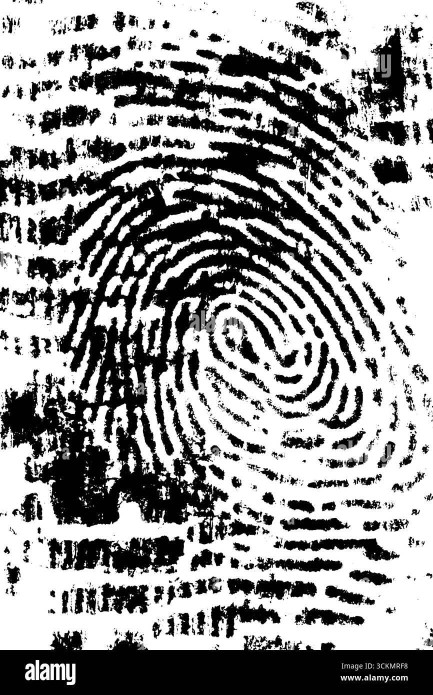 Black and white fingerprint texture overlay for unique textural design ...