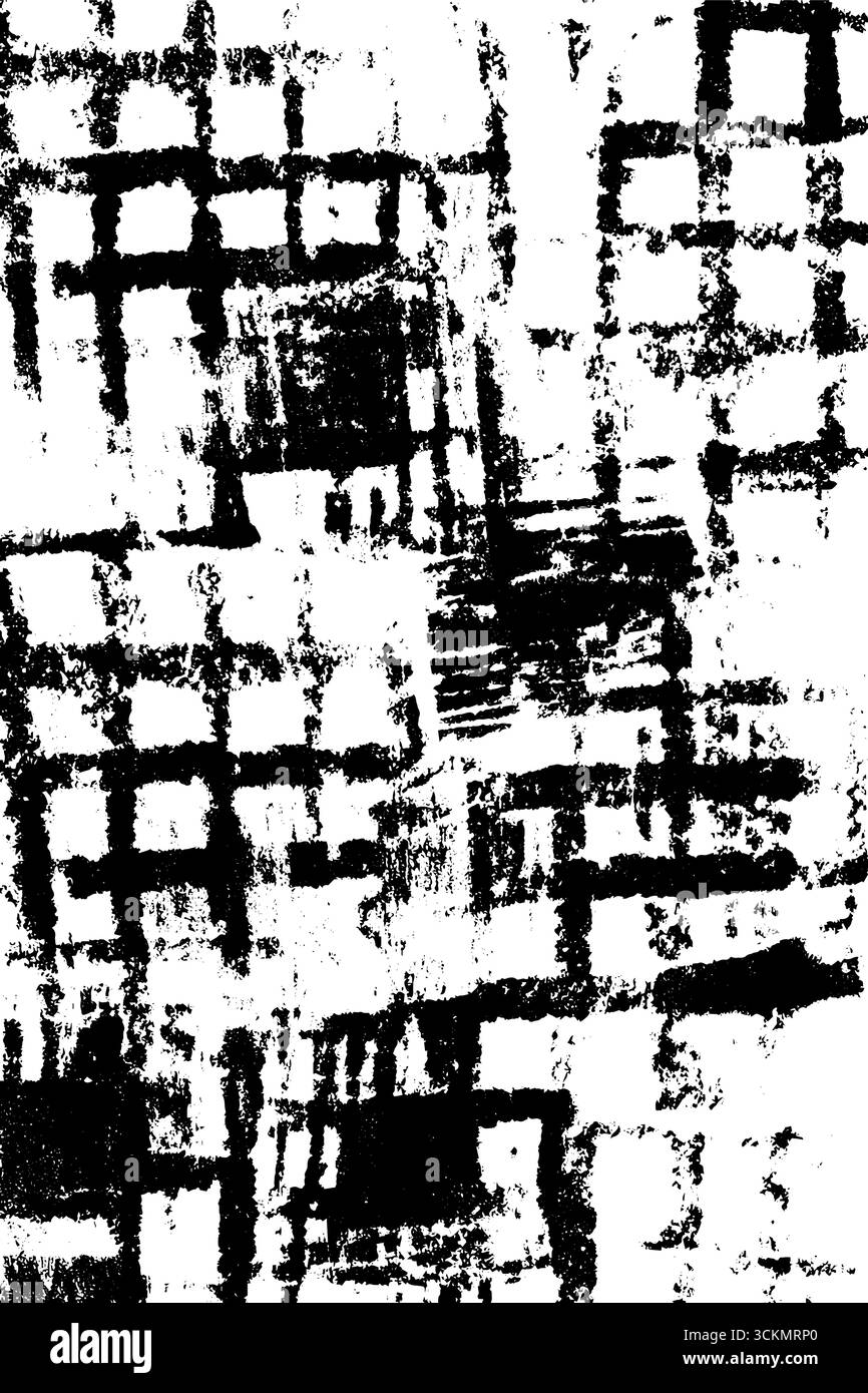 Black and white grunge textile weave pattern design for fashion and art ...