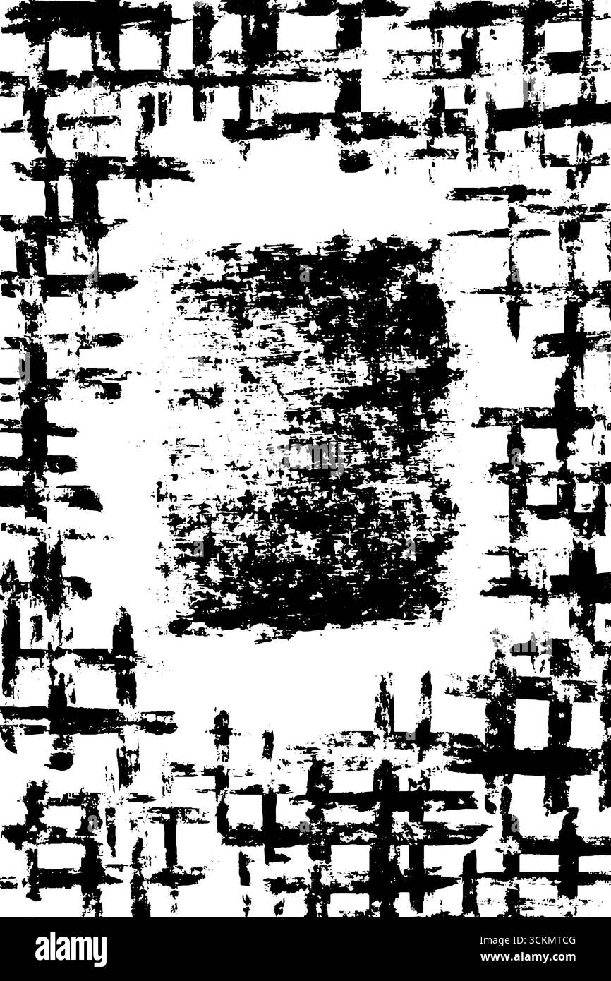 Black and white modernist frame with bauhaus grid design for artistic ...