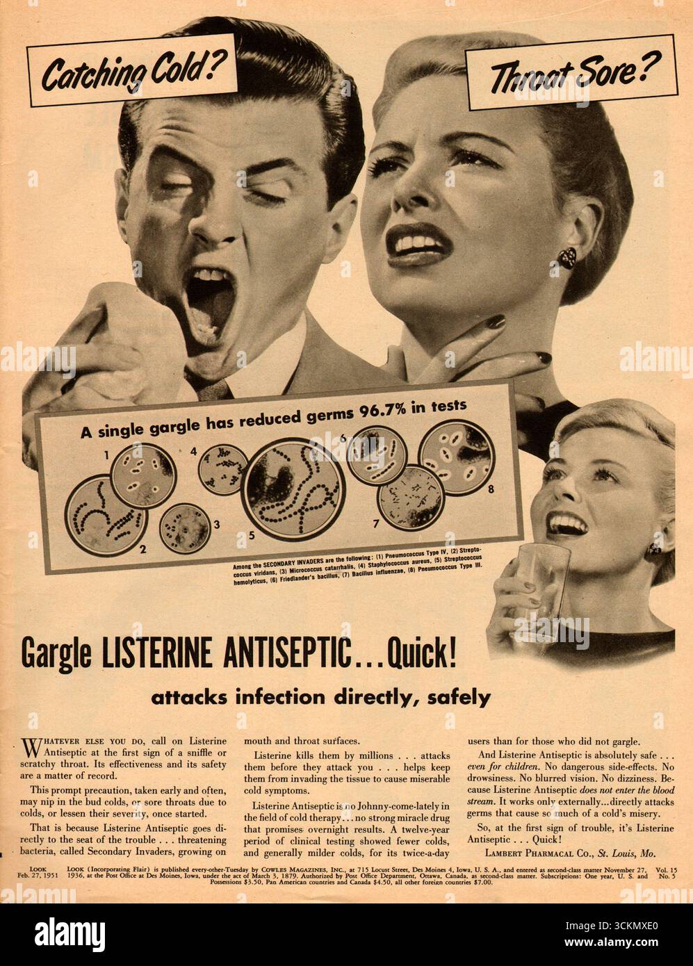 Listerine magazine advert hi-res stock photography and images - Alamy