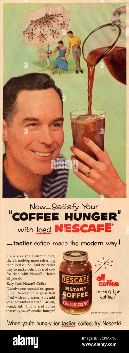 Nescafe ads hi-res stock photography and images - Alamy