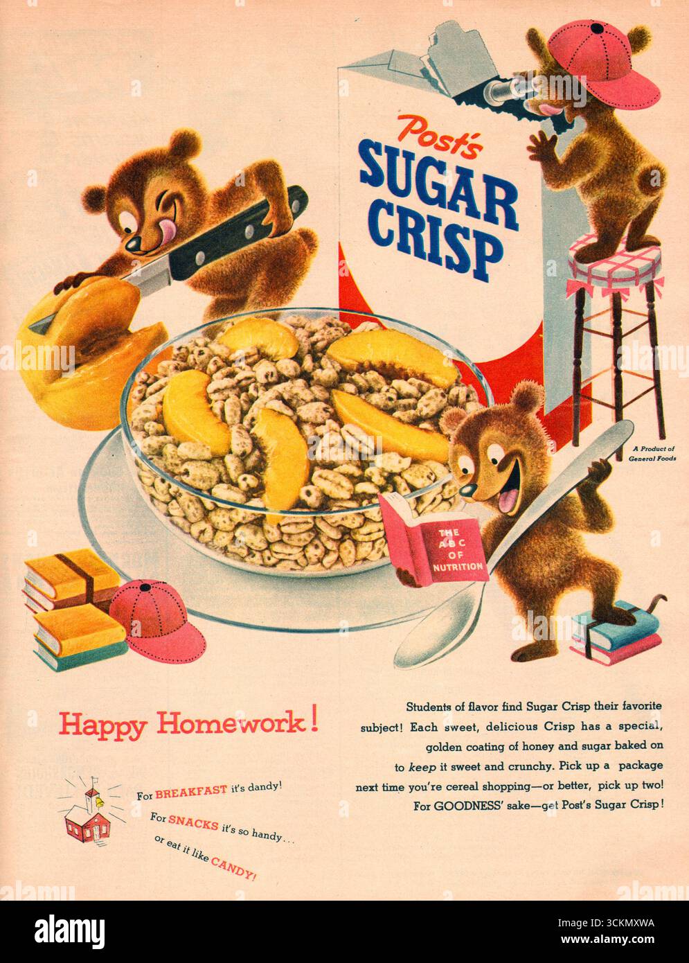 Post cereal vintage ad hi-res stock photography and images - Alamy