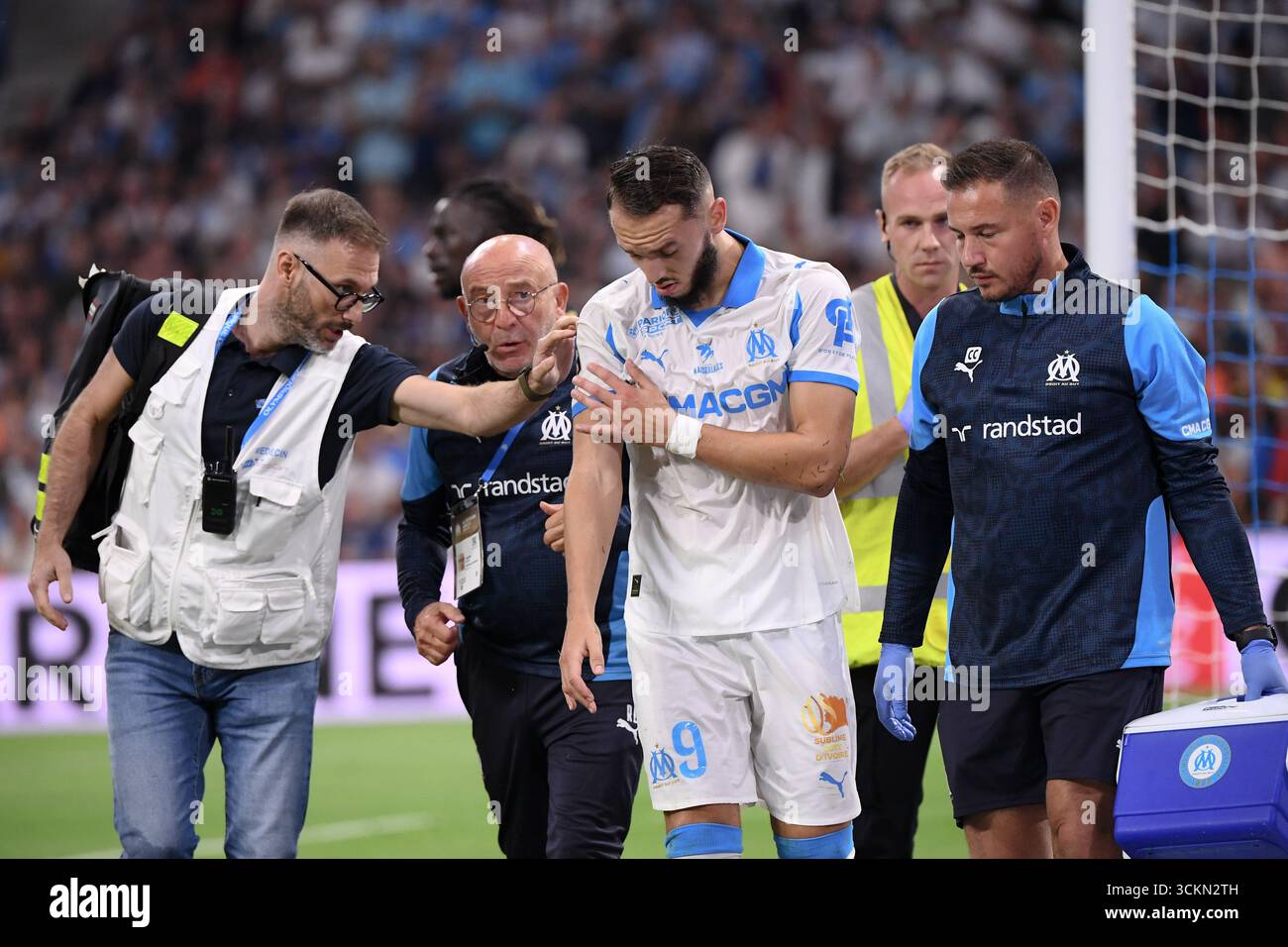09 Amine GOUIRI (om) during the Ligue 1 McDonald's match between Olympique de Marseille and FC ...
