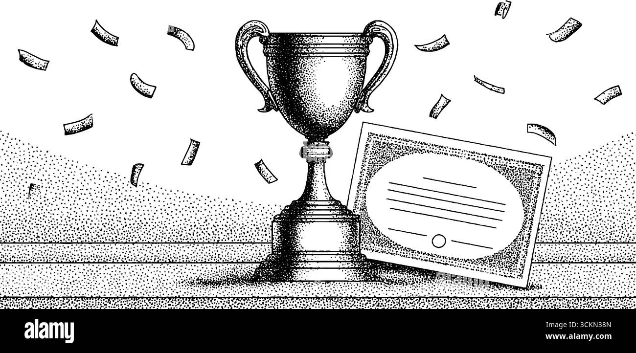 Engraved music award trophy with certificate - achievement and ...