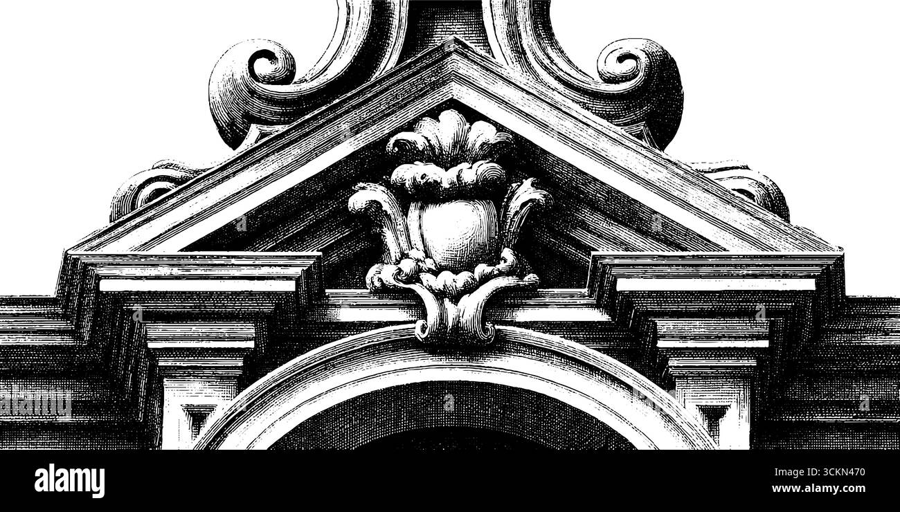 Detail historical architectural decoration in Stock Vector Images - Alamy
