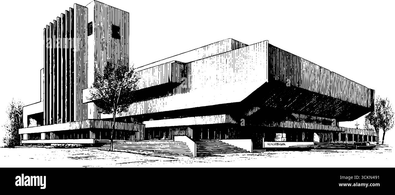 Brutalist monument Cut Out Stock Images & Pictures - Alamy