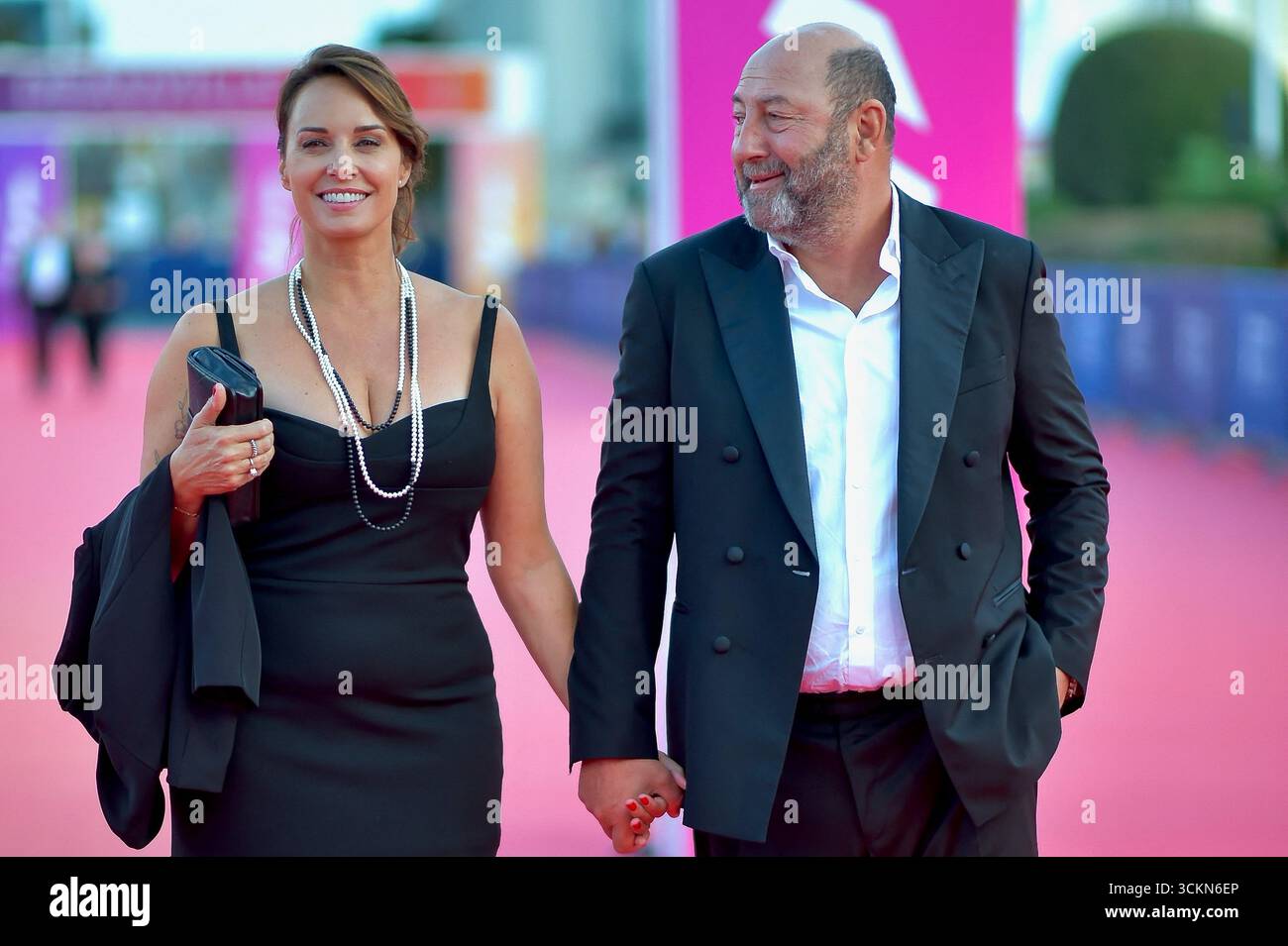 Kad Merad and his wife Emmanuelle Cosso attending the Nouvelle Vague ...