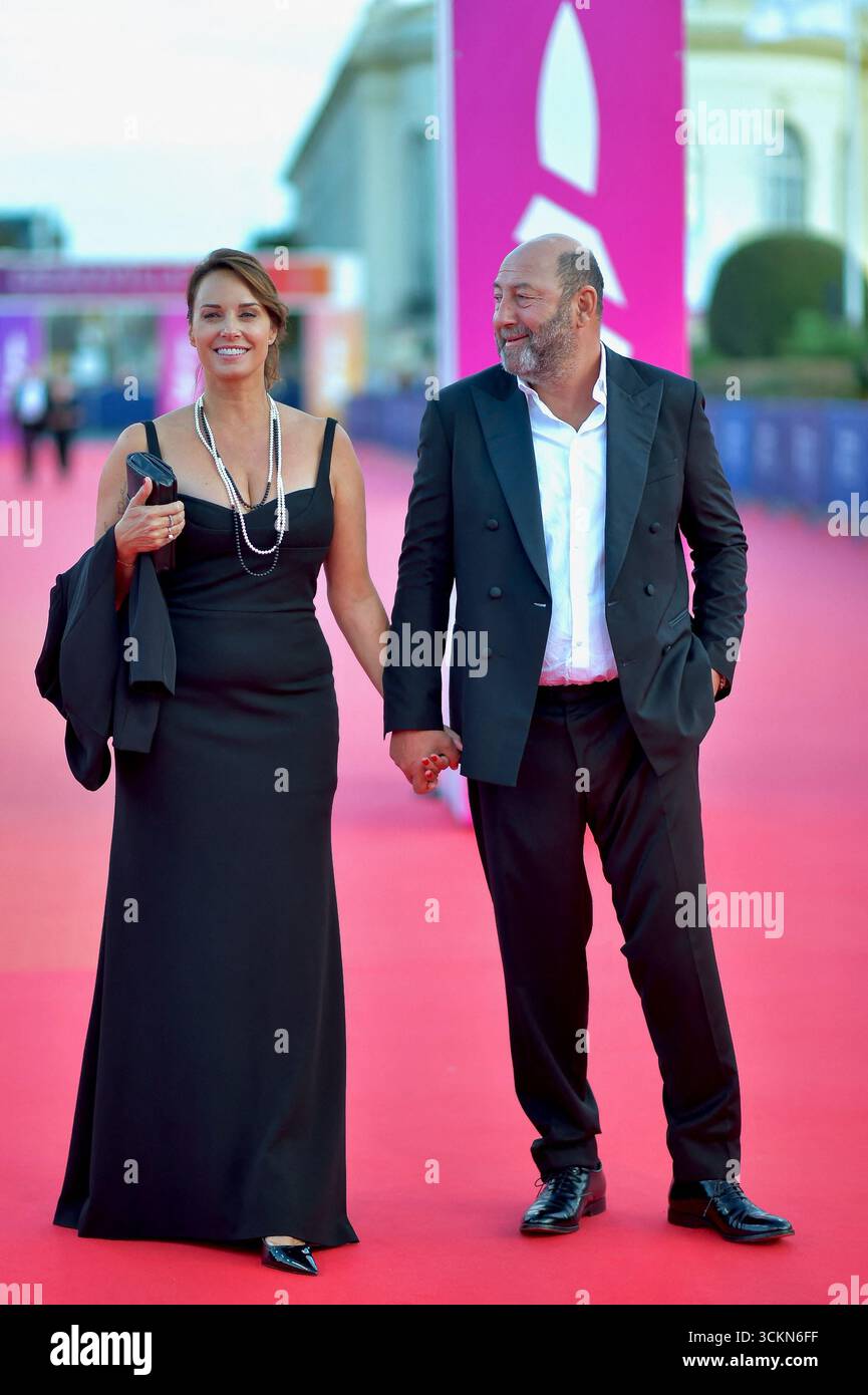 Kad Merad and his wife Emmanuelle Cosso attending the Nouvelle Vague screening as part of the ...