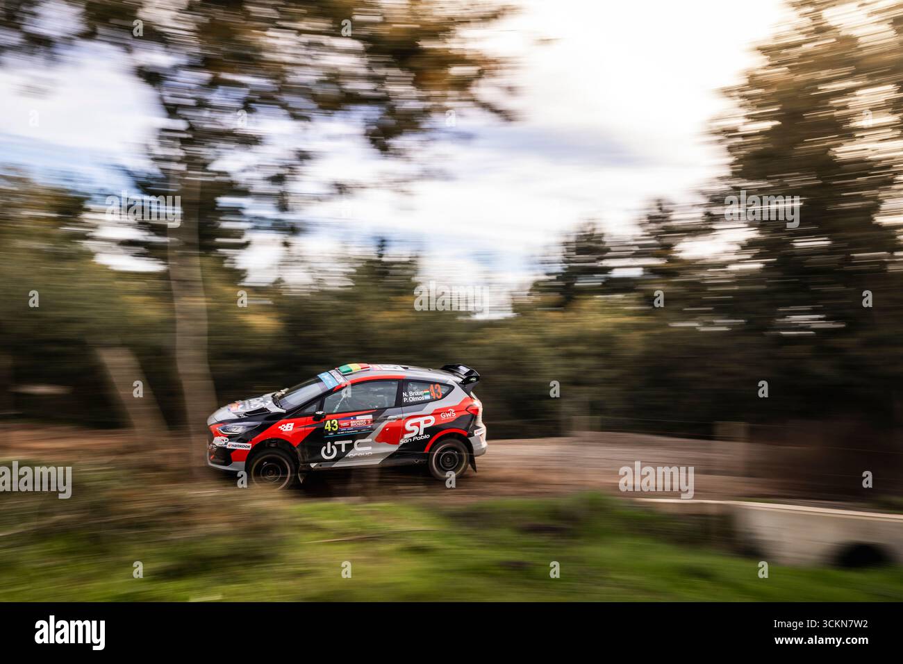 43 Nataniel BRUUN, Pablo OLMOS, Ford Fiesta Rally3, action during the ...