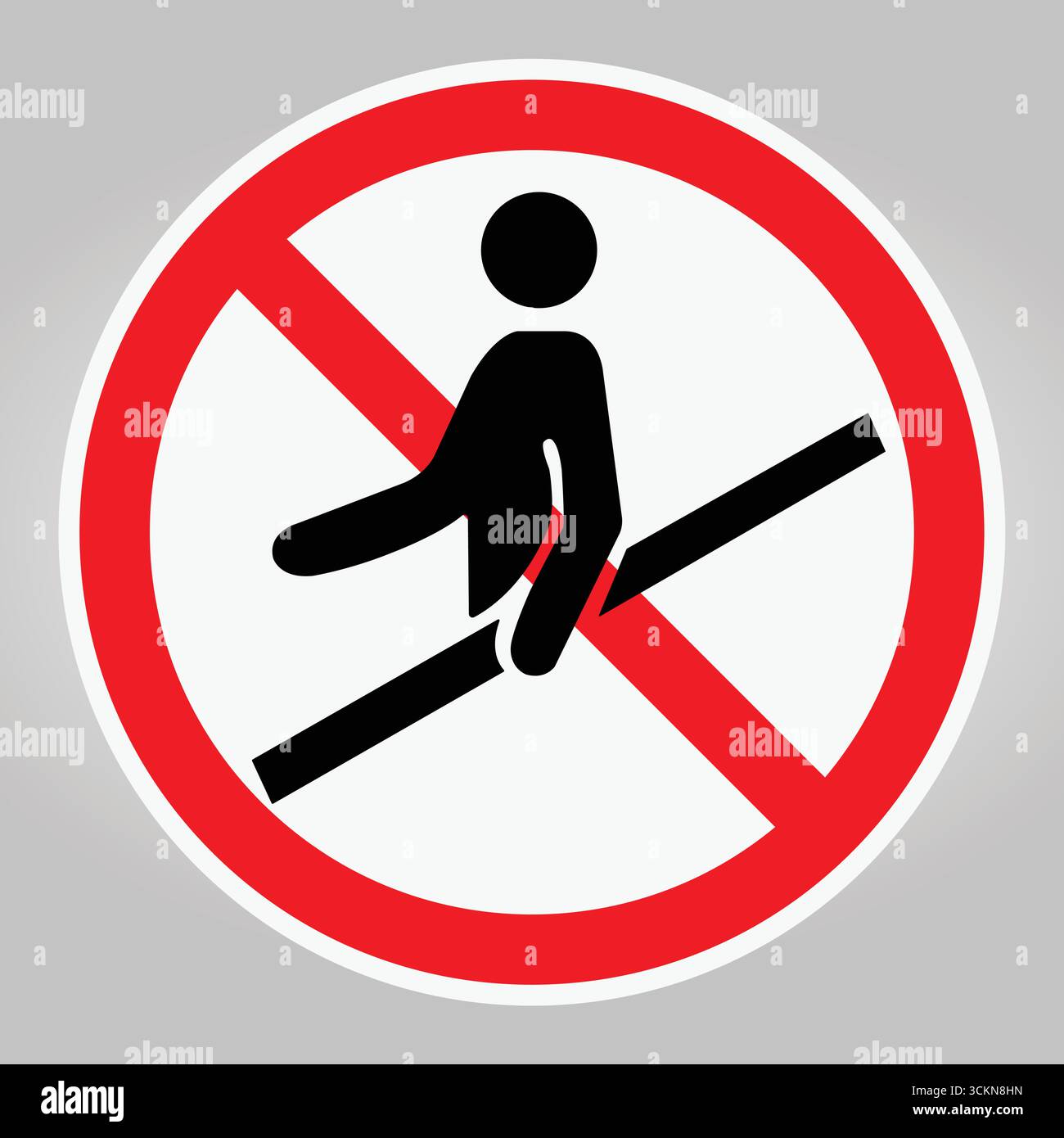 This graphic illustrates a warning sign indicating the prohibition of ...