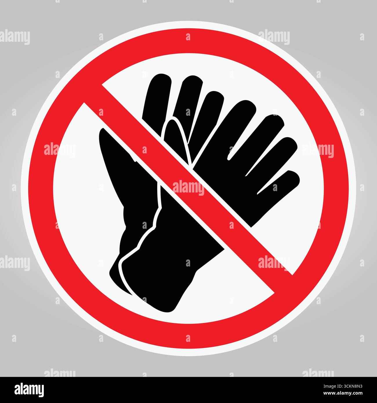 A clear no entry sign depicting a prohibition symbol hi-res stock ...