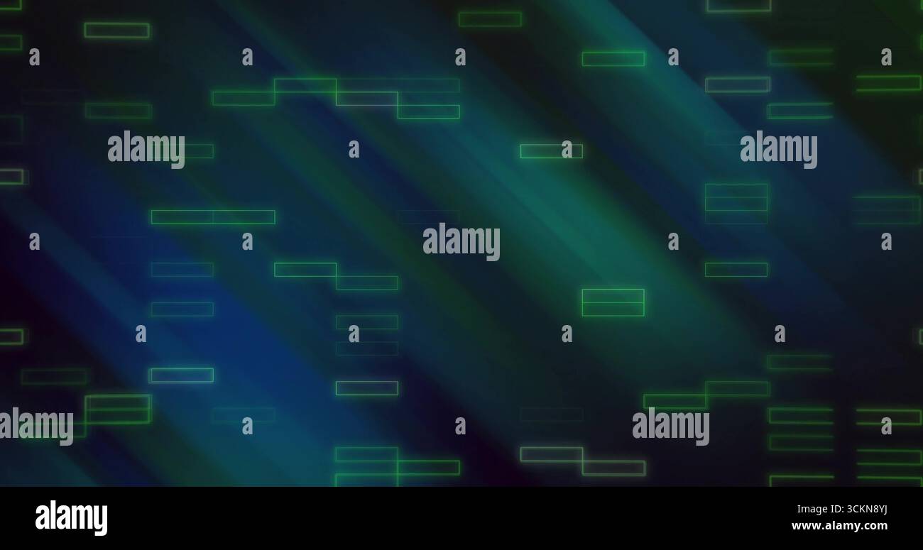 Gradient teal bars on dark hi-res stock photography and images - Alamy