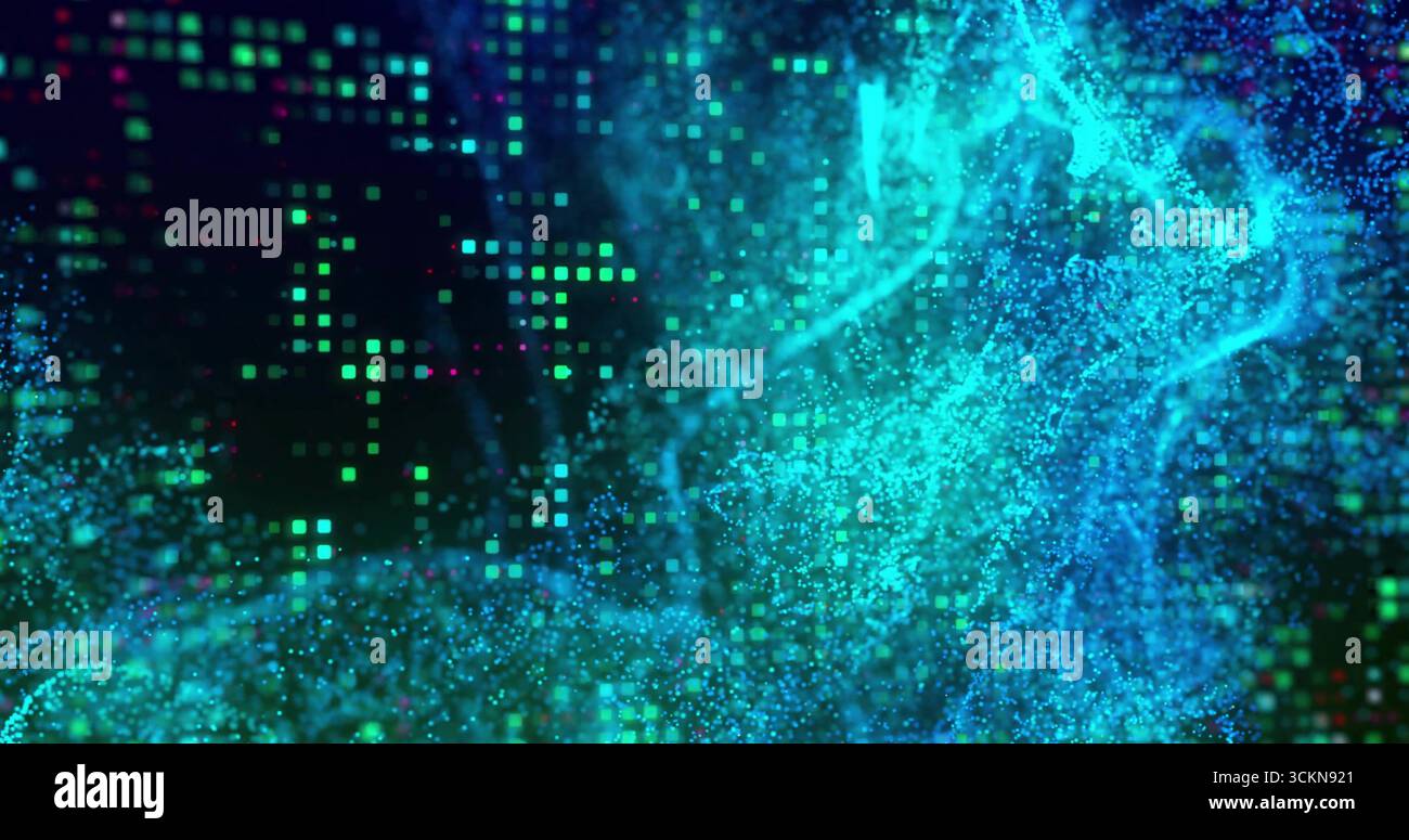 Animated network grid lines particles hi-res stock photography and ...
